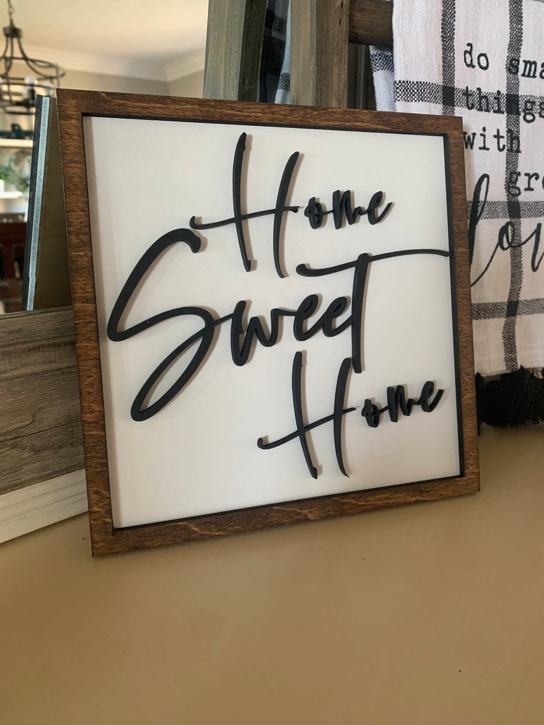 Home Sweet Home Sign | Custom Wood Sign | Personalized Wedding Gift ...