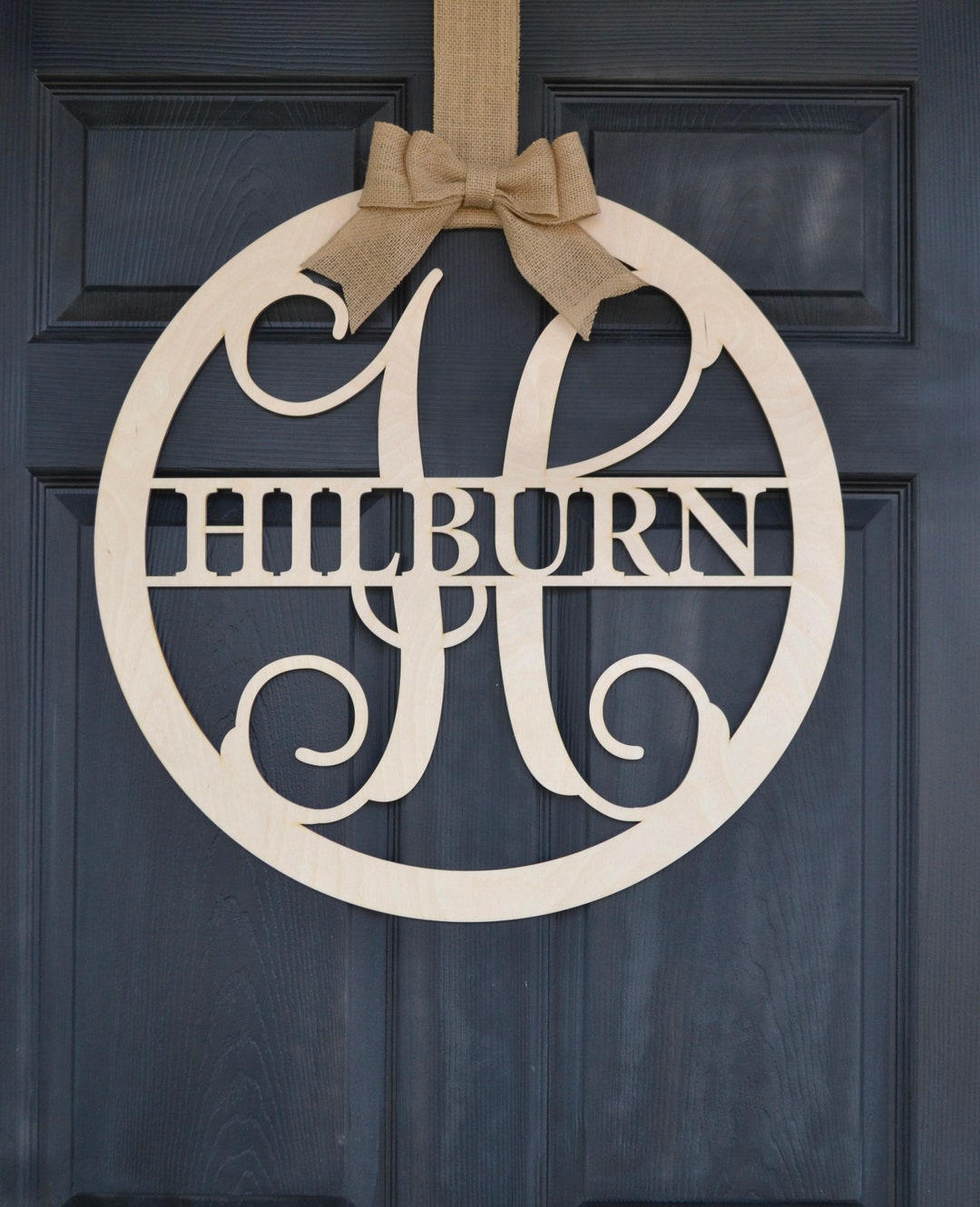 Last Name Wooden Monogram Wall Hanging-family Name-personalized-wedding ...