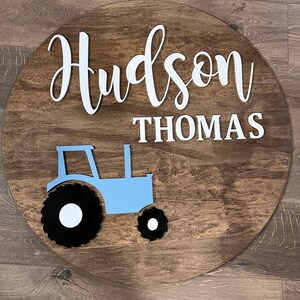 Tractor Nursery Name Sign Nursery Name Sign Farm Themed Nursery Toddler ...