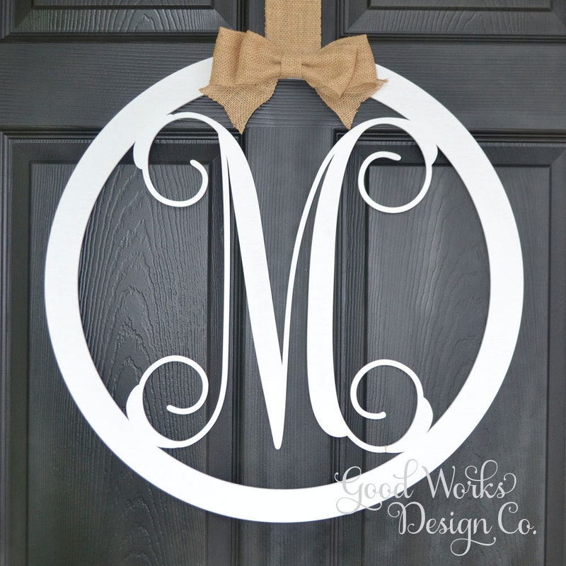 Front Door Monogram - Etsy