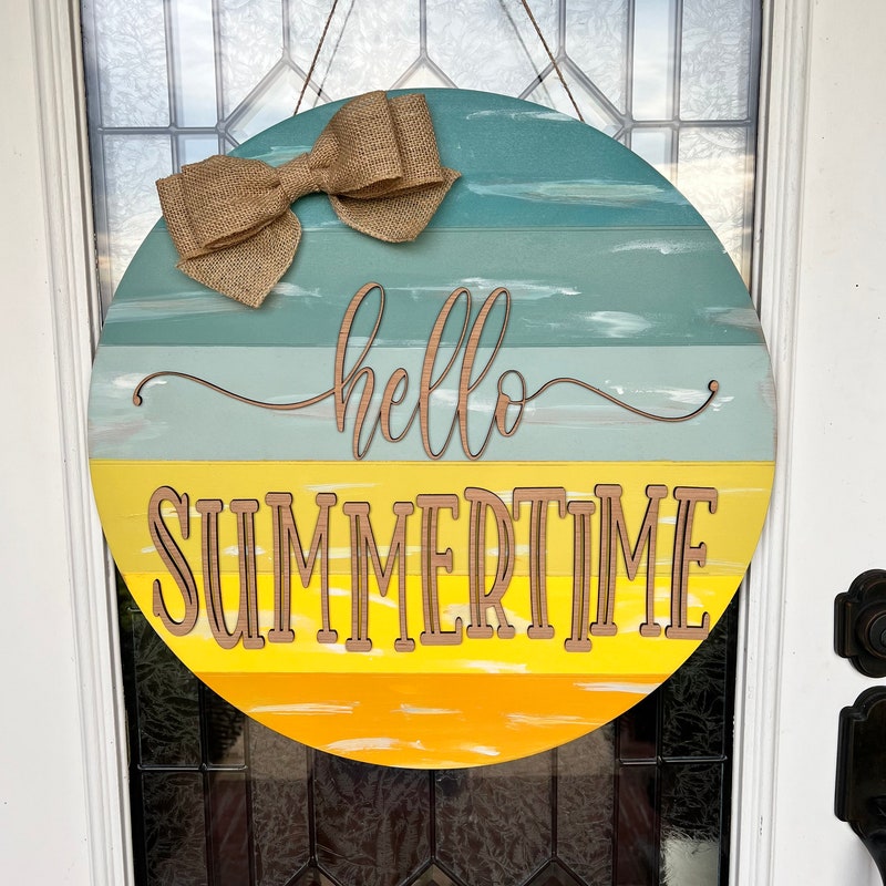 Summer Wreath Signs - Etsy
