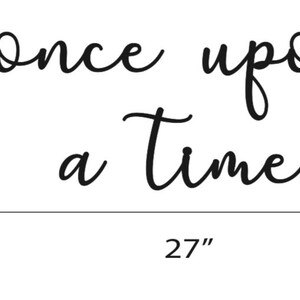 Once Upon a Time Sign Cutout | Kids Bedroom Decor | Nursery Wall Decor ...