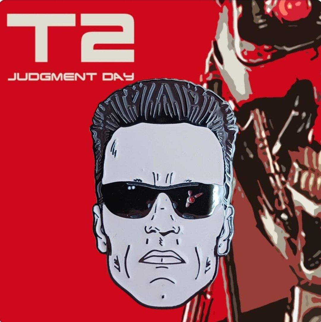 TERMINATOR 2 T-800 Enamel Pin - Etsy