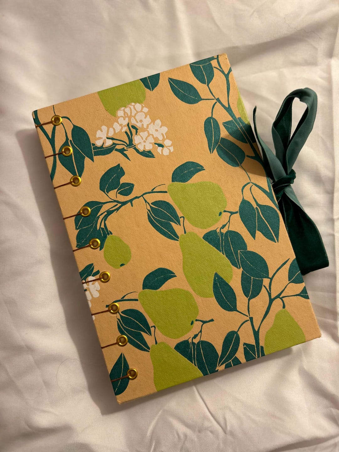 Pear Handbound Coptic and Belgian Stitch Journal Set, 9" X 6 ...