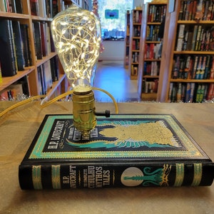 The Complete Cthulhu Mythos Tales Book Lamp - Etsy