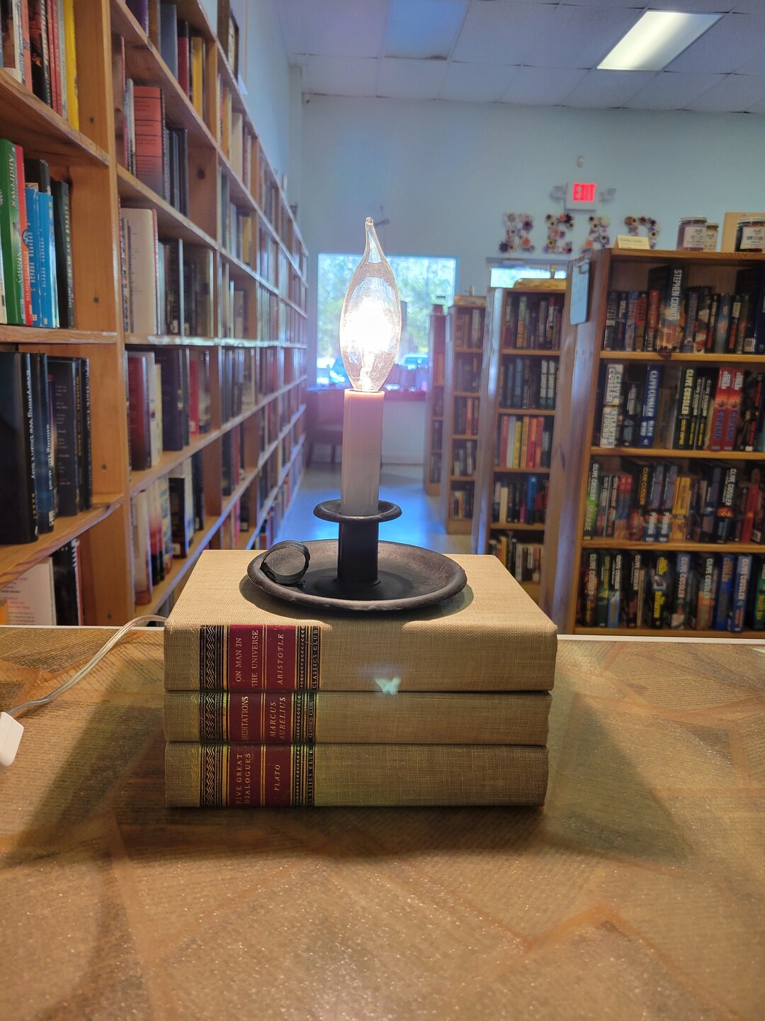 Upcycled Greek Philosophers Book Lamp - Etsy