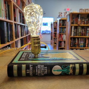 The Complete Cthulhu Mythos Tales Book Lamp - Etsy