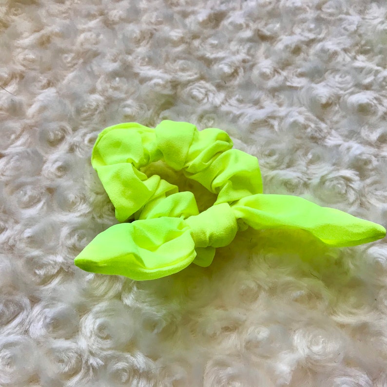 Neon Scrunchies Neon Yellow Scrunchies Neon Pink Scunchies - Etsy