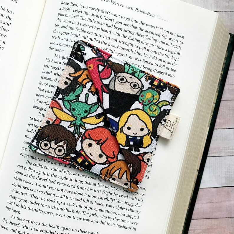 Harry Potter Fabric Corner Bookmark, Cotton Bookmark - Etsy Canada