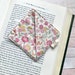 Floral Corner Bookmark, Square Bookmark,summer Bookmark, Fabric Book ...