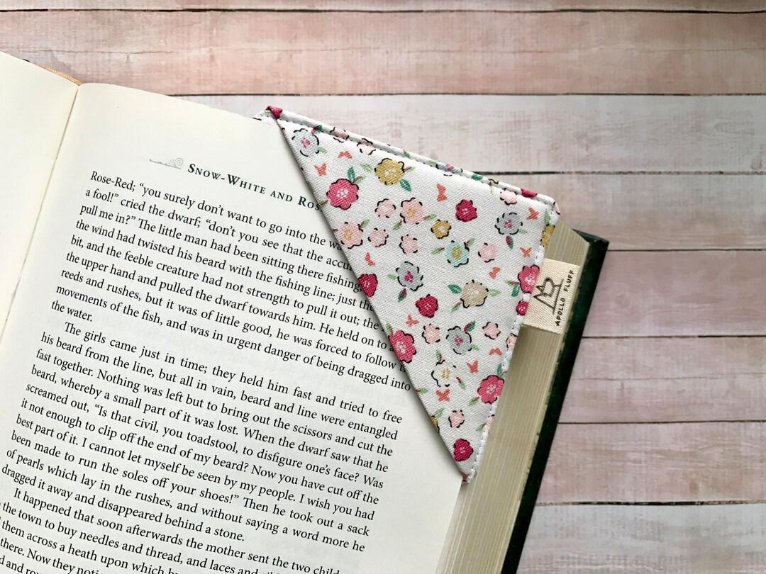 Flowers Corner Bookmark, Floral Square Bookmark,summer Scrunchies ...