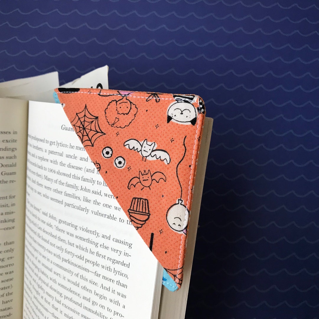 Halloween Corner Bookmark, Spooky Ghost Fabric Page Marker - Etsy