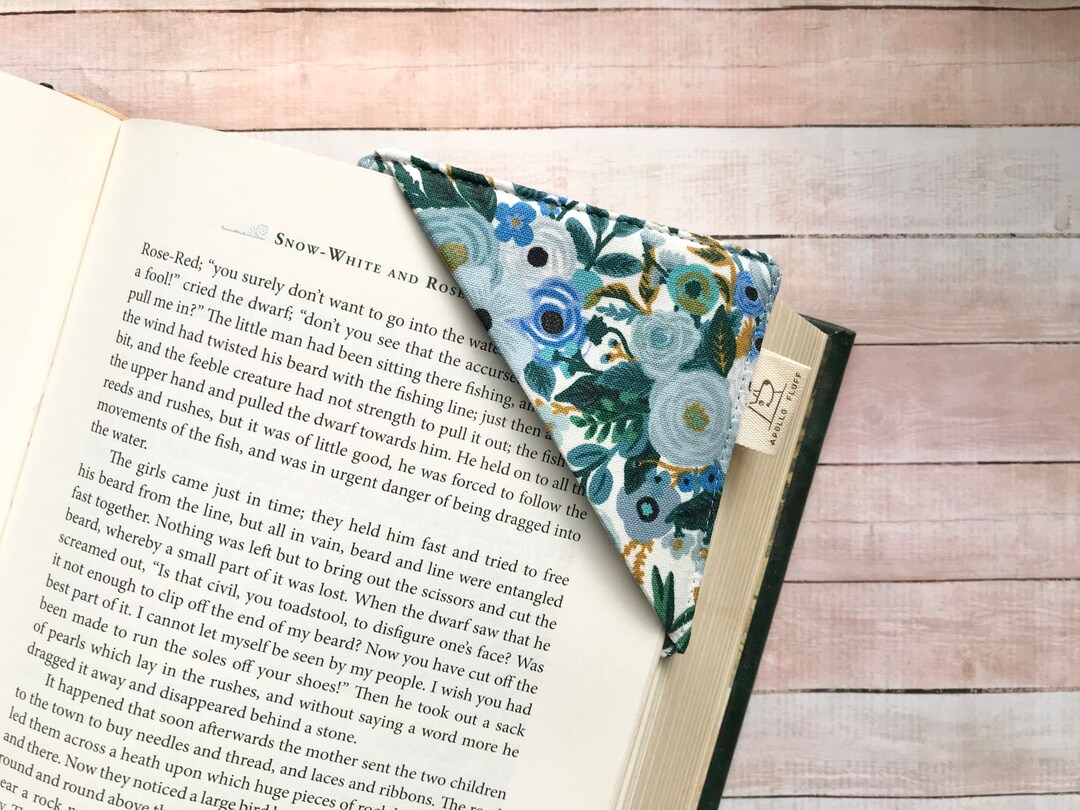 Rifle Paper Co. Bookmark, Fabric Bookmark, Corner Bookmark, Booklover ...