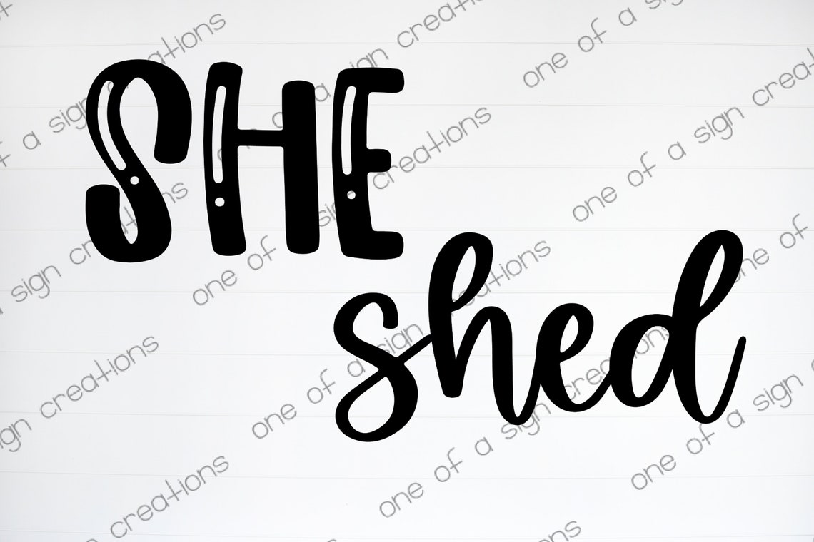 She Shed SVG, JPG, PNG, Digital File, Cutting File - Etsy
