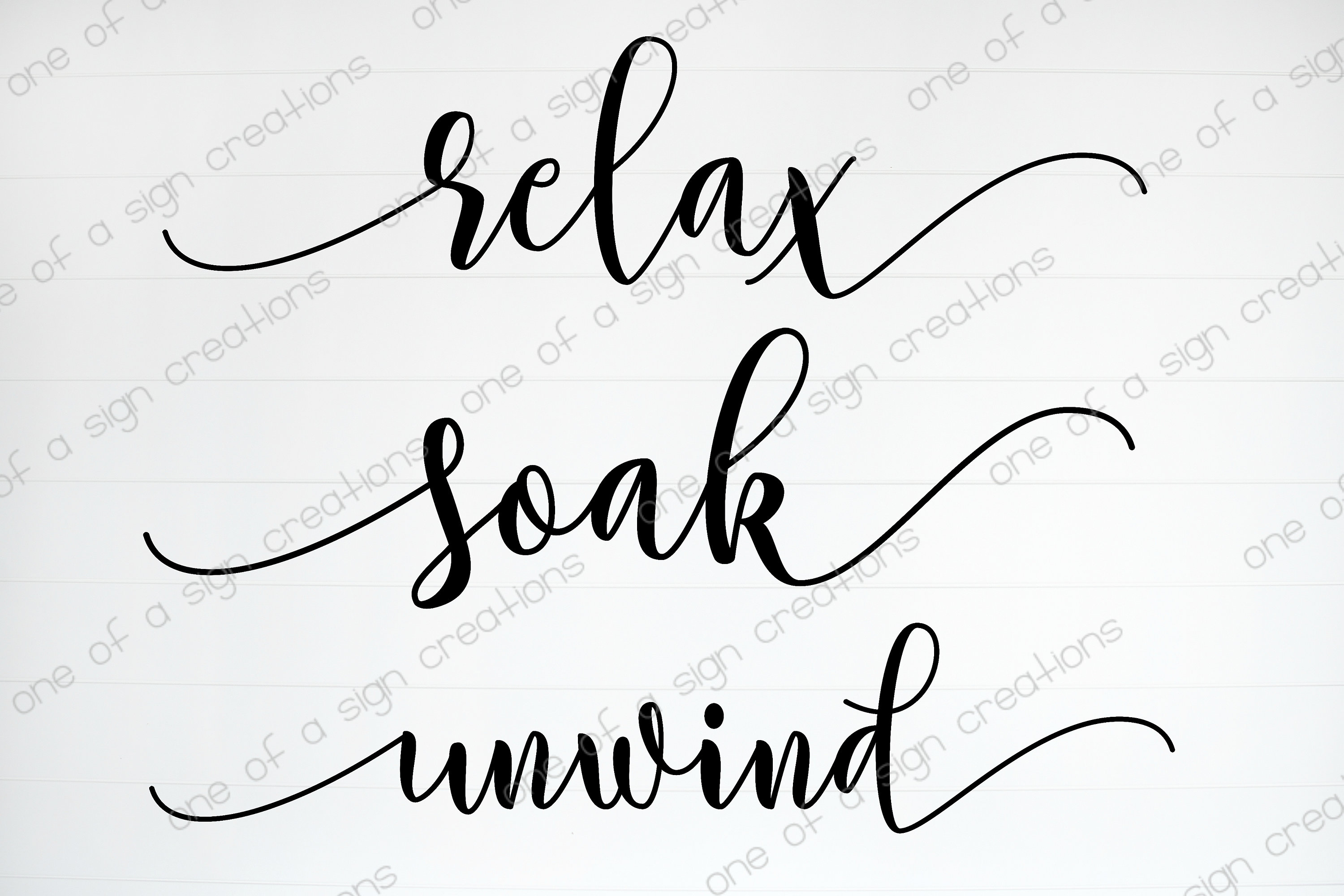 Relax Soak Unwind SVG, JPG, PNG, Digital File, Cutting File - Etsy Canada