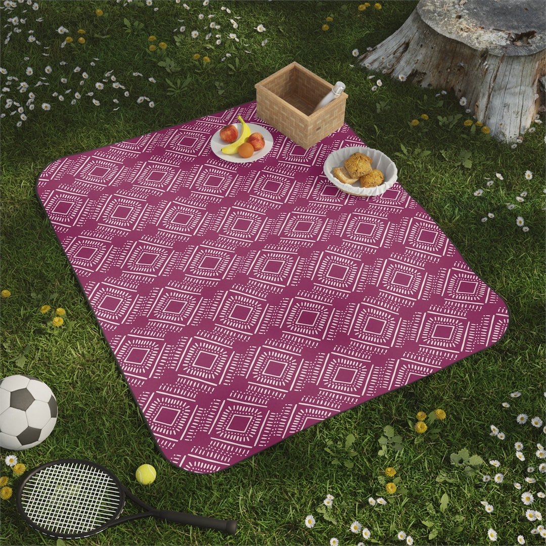 Patterned Picnic Blanket | Pink Picnic Blanket | Summer Blanket ...