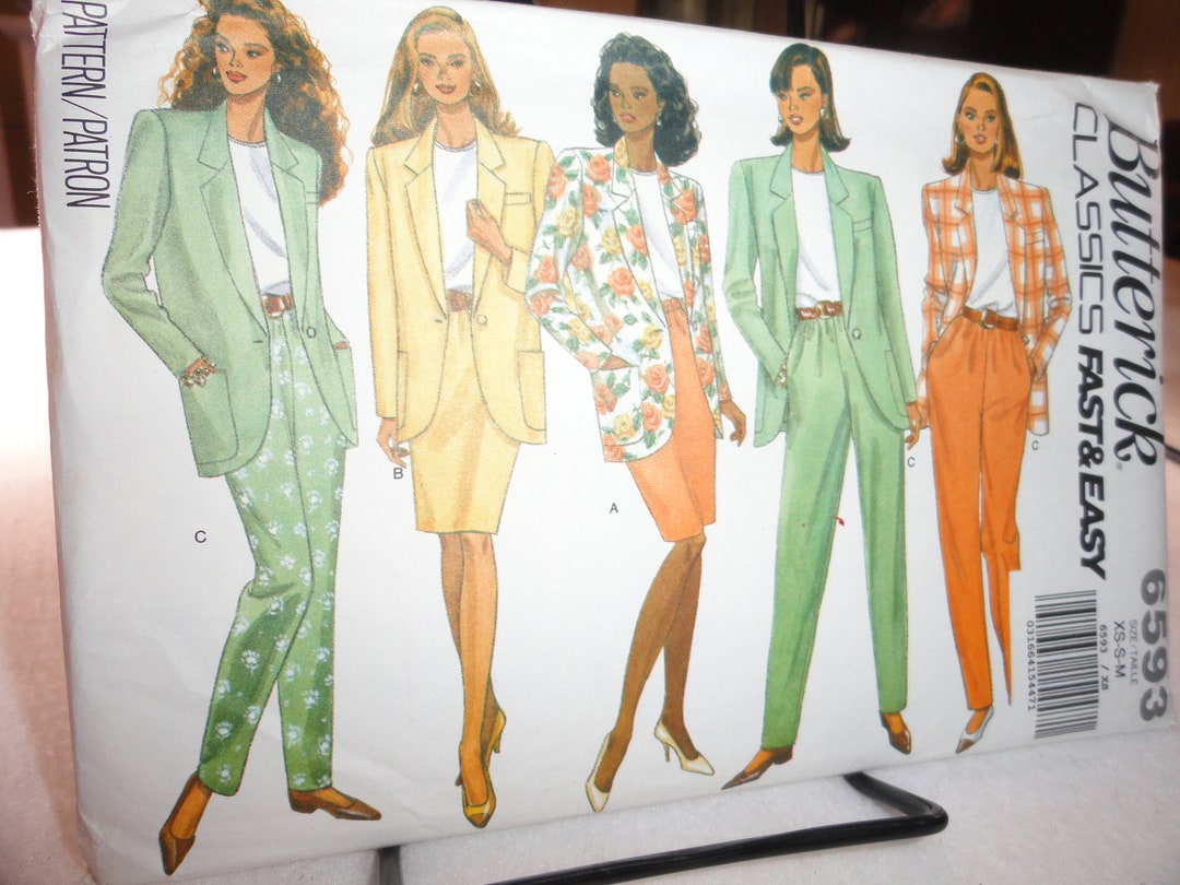 Butterick Classics Fast & Easy Pattern 6593 Misses Jackets, Blouses ...
