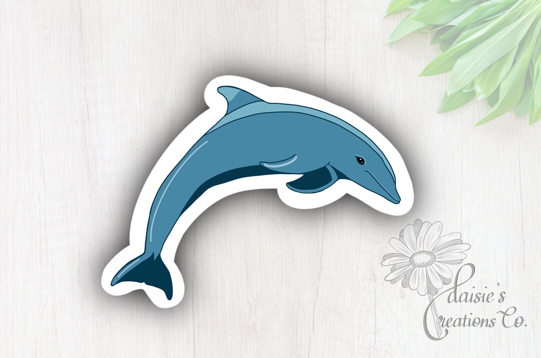 Dolphin Sticker Decal Laptop Sticker Gift - Etsy