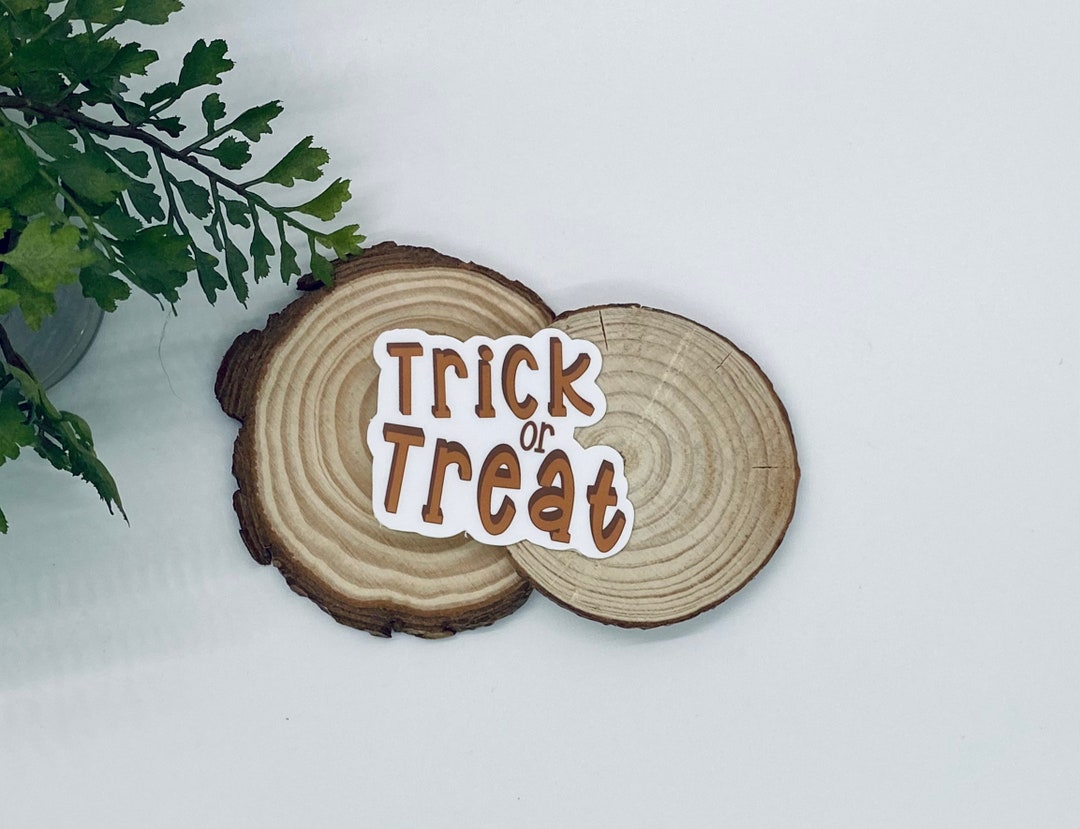 Trick or Treat Sticker | Vinyl | Decal | Fall Sticker | Halloween ...