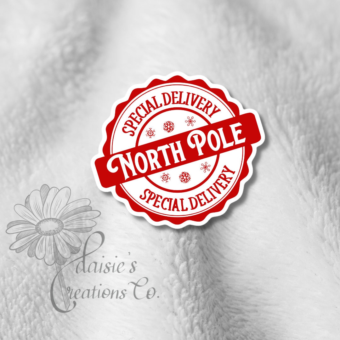 Special Delivery Sticker North Pole Sticker Happy Holidays Sticker ...