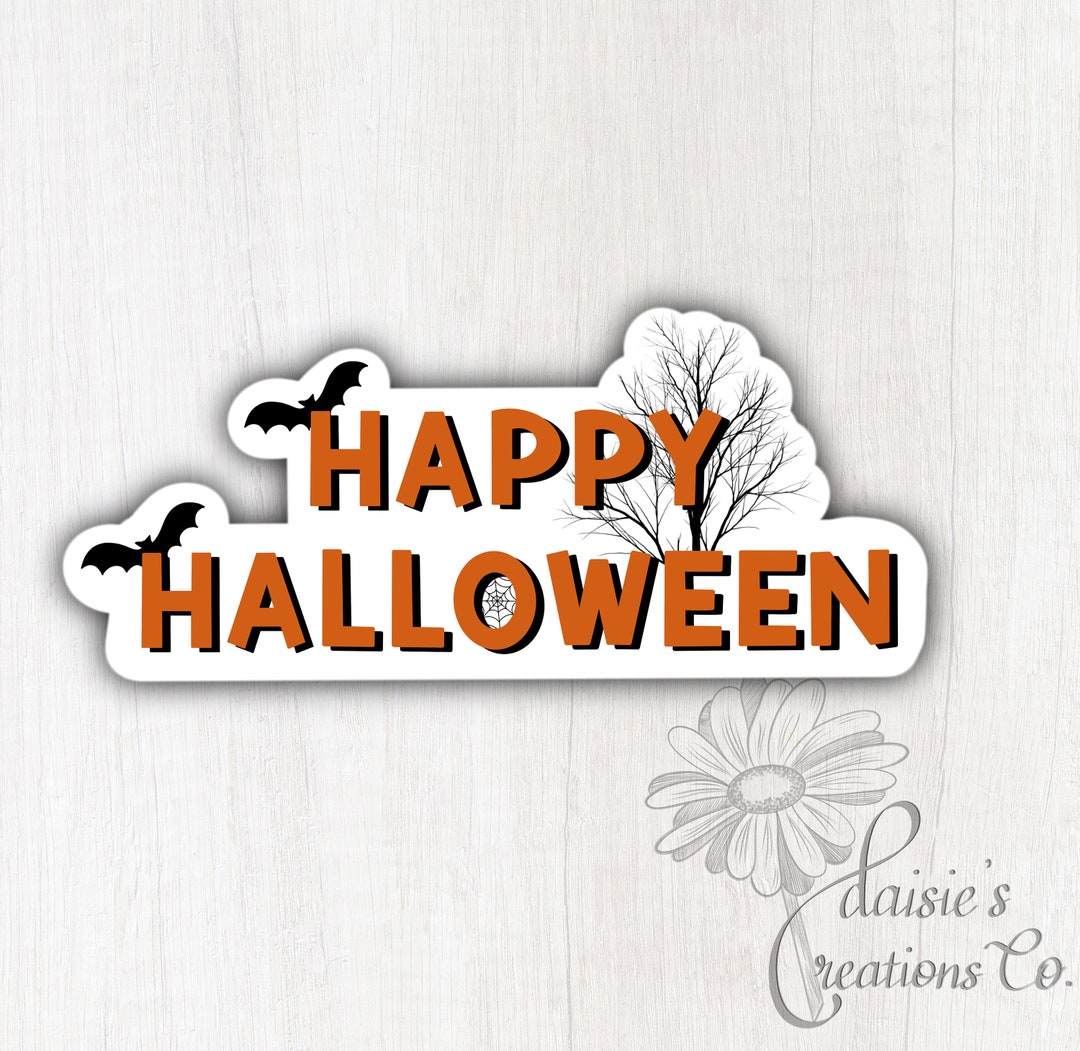 Happy Halloween Sticker / Decal / Laptop Sticker/ Gift - Etsy