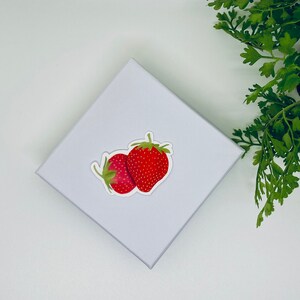 Strawberries Sticker Vinyl Sticker Strawberry Sticker Decal Laptop ...