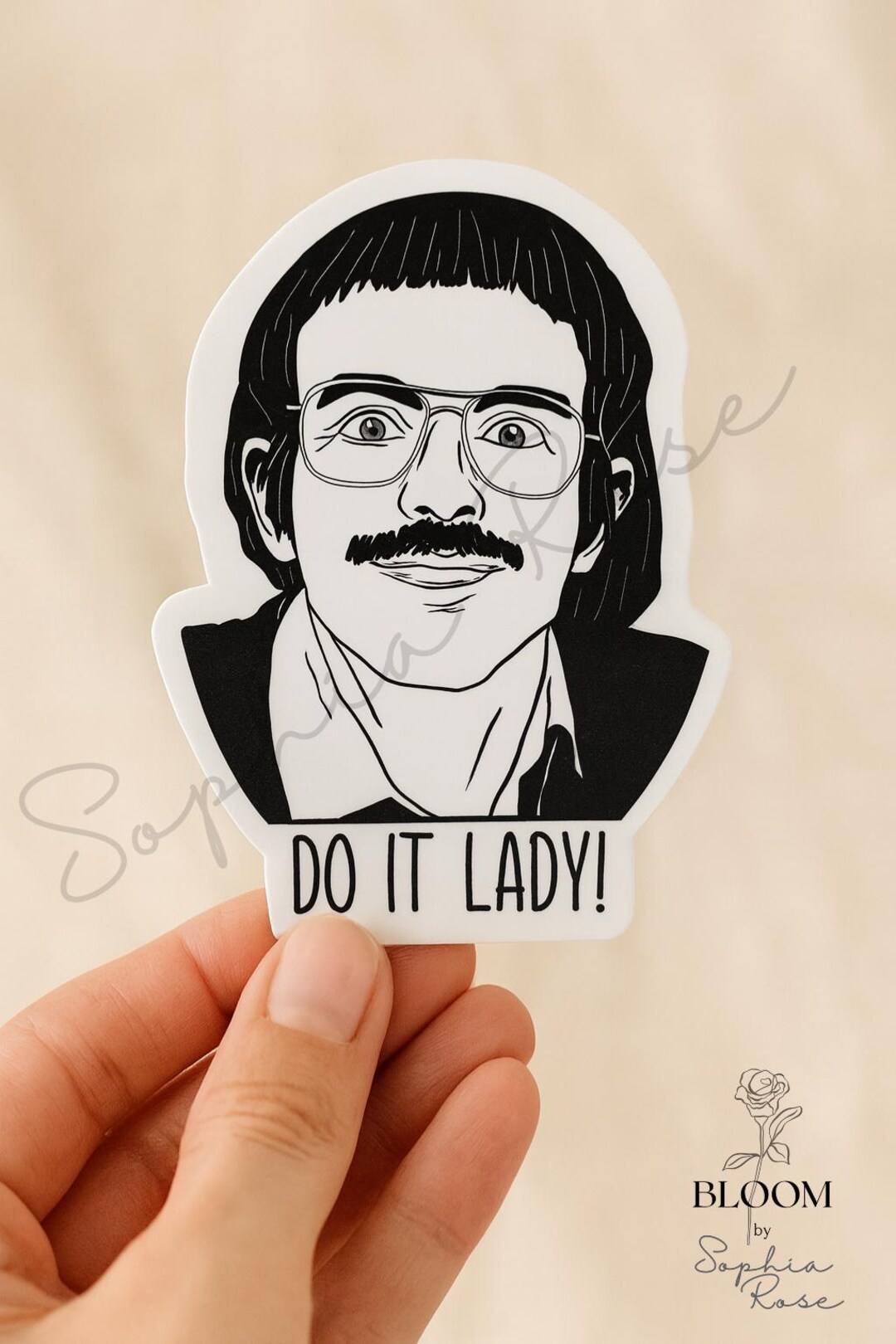 Do It Lady Sticker: Chit Inspired Tiktok Meme, Matte Vinyl Decal - Etsy