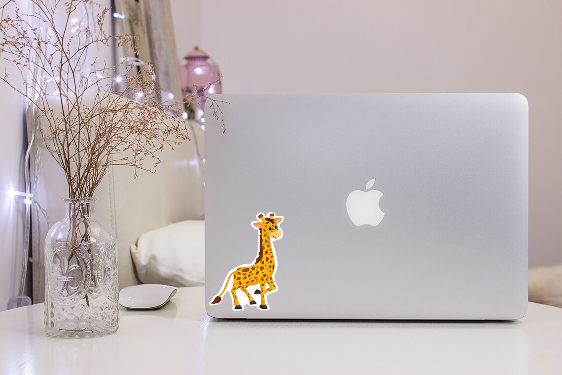 Giraffe Sticker Decal Laptop Sticker Gift | Etsy