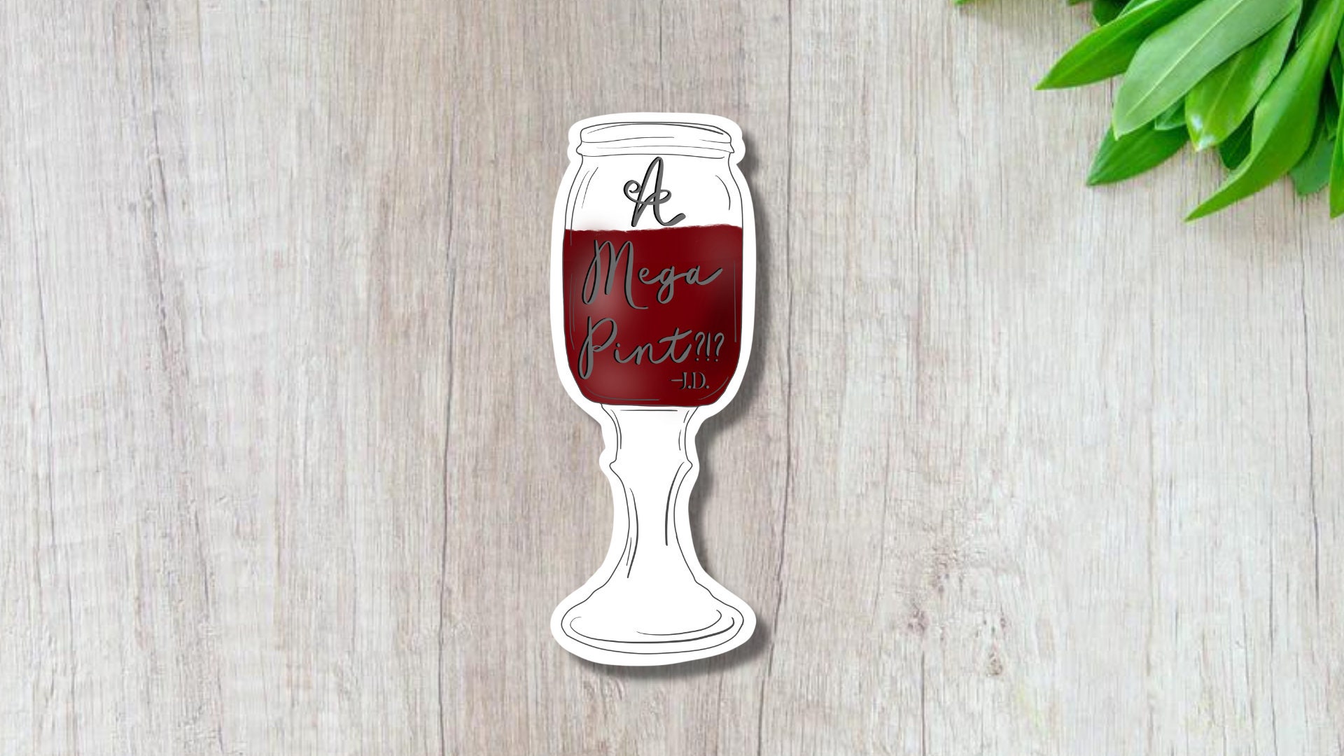 A Megapint JD Sticker Decal Laptop Sticker Vinyl | Etsy