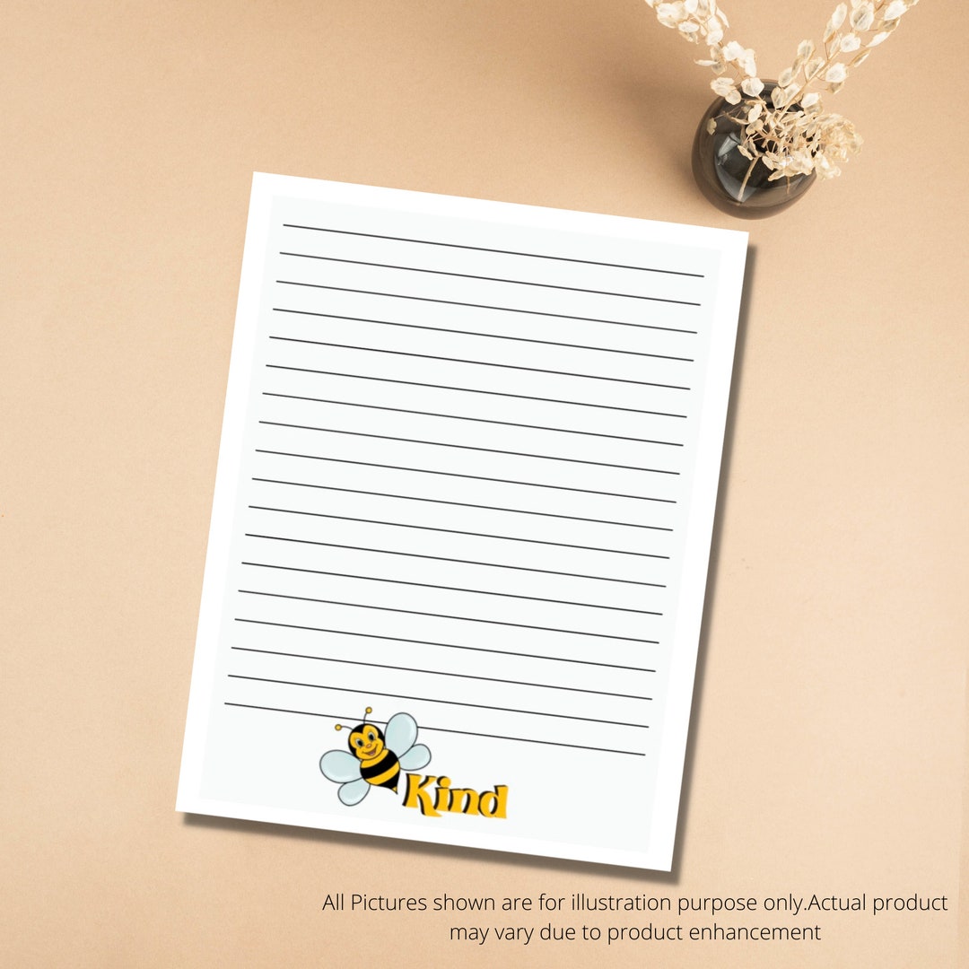 Be Kind Notepad Stationary Notes Bee Notepad - Etsy
