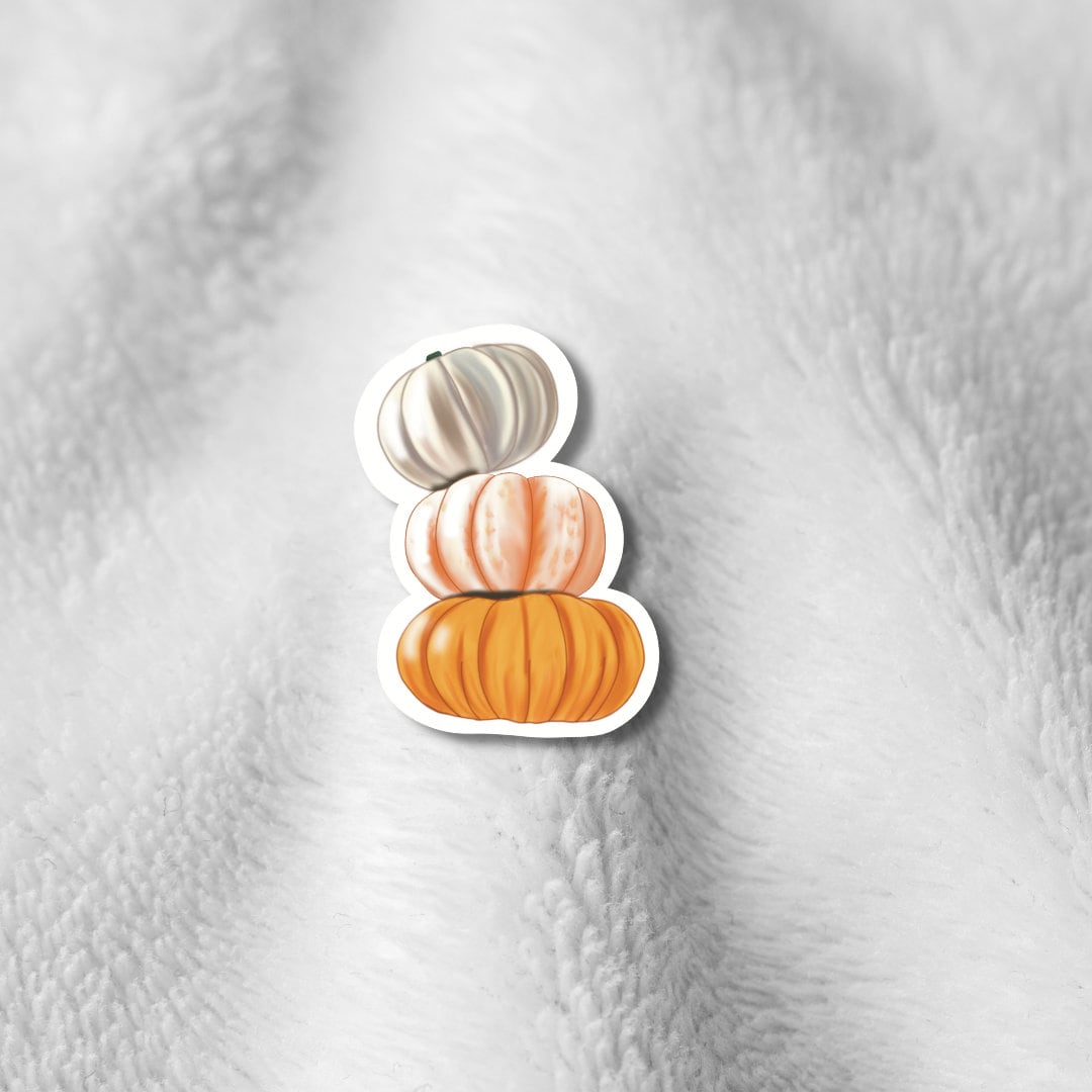 Pumpkin Stack Sticker / Fall Sticker / Decal / Laptop Sticker / Fall ...