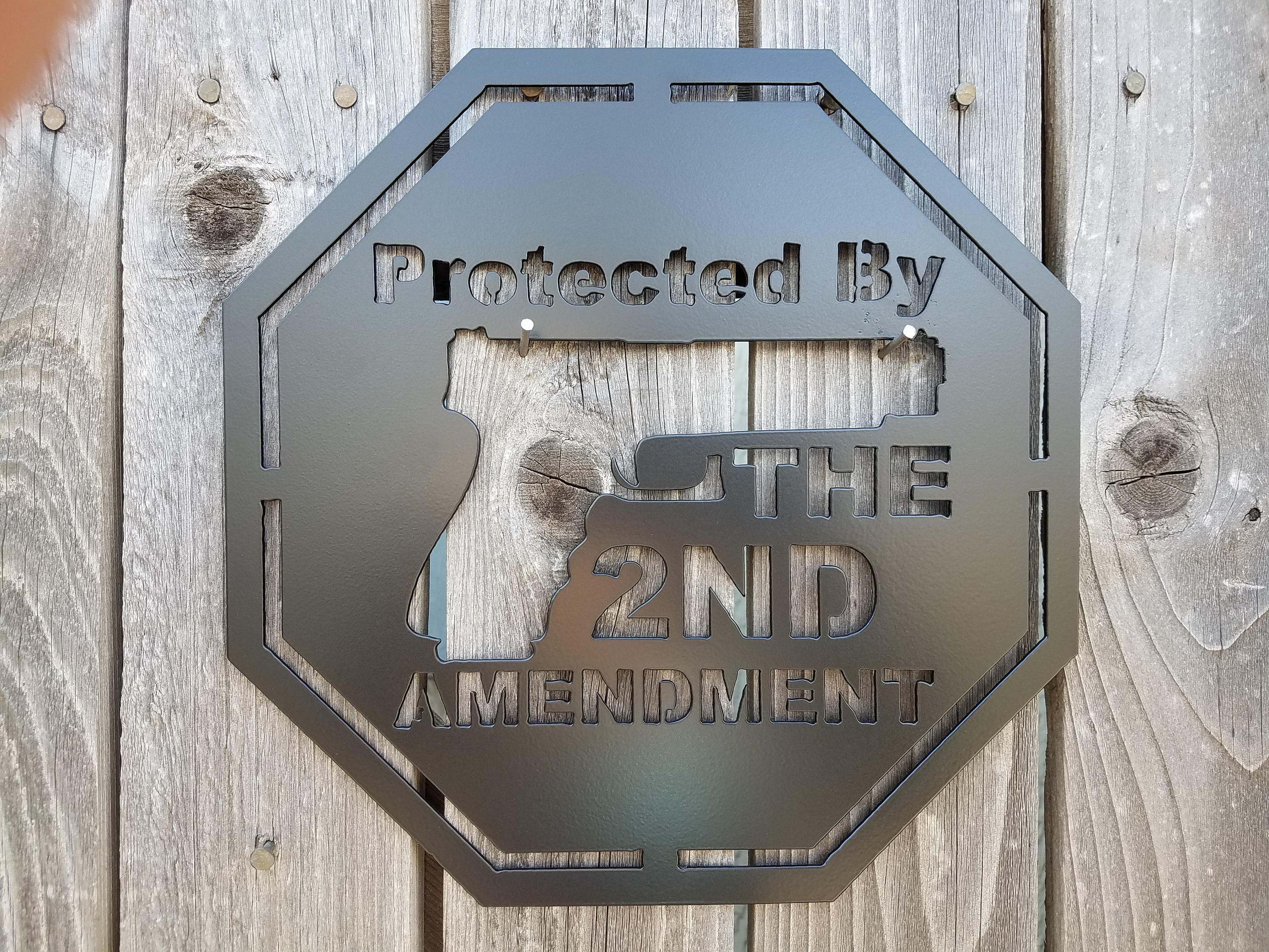 Protected by the 2nd Amendment Security Sign - Etsy