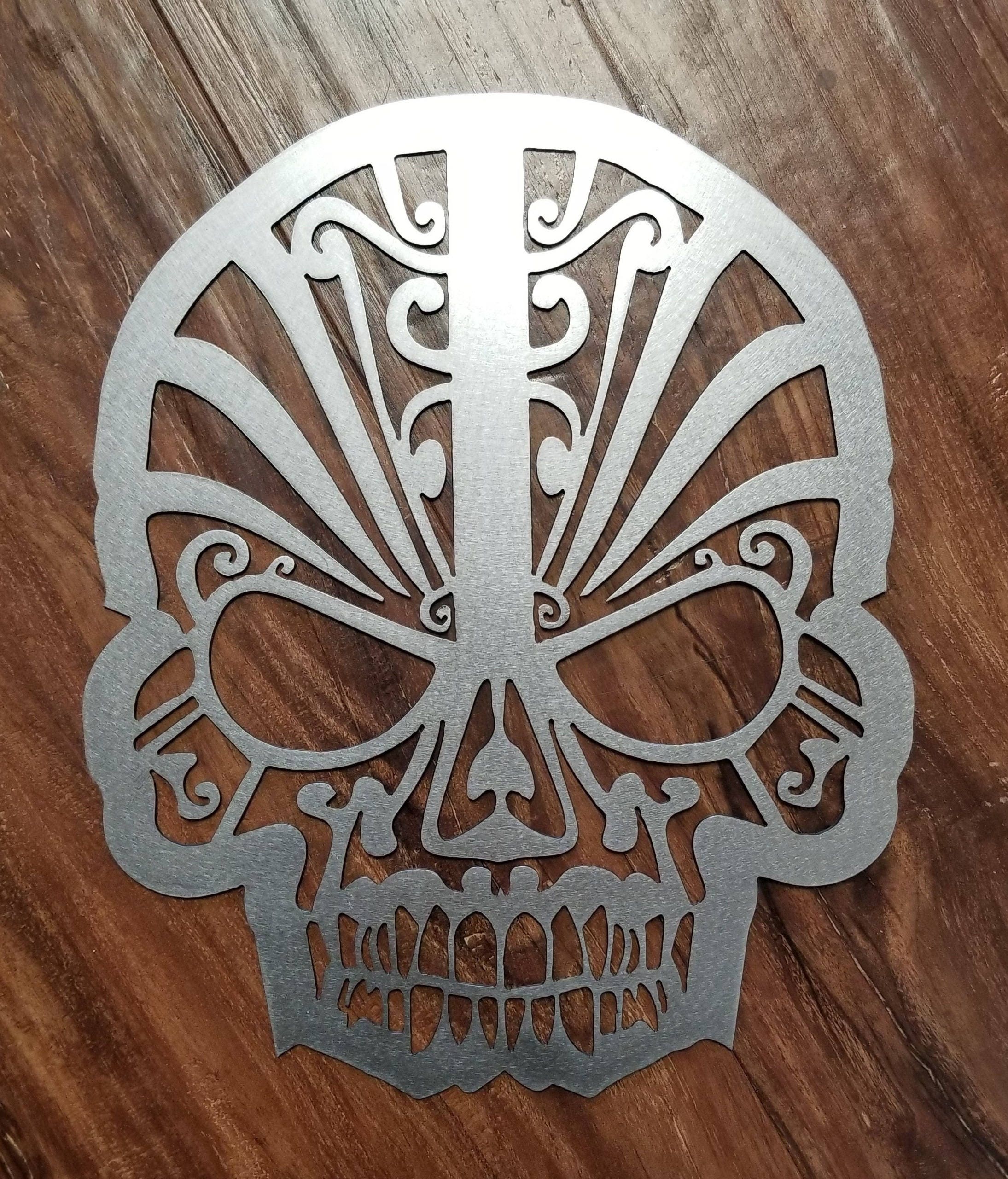 Sugar Skull Metal Art - Etsy