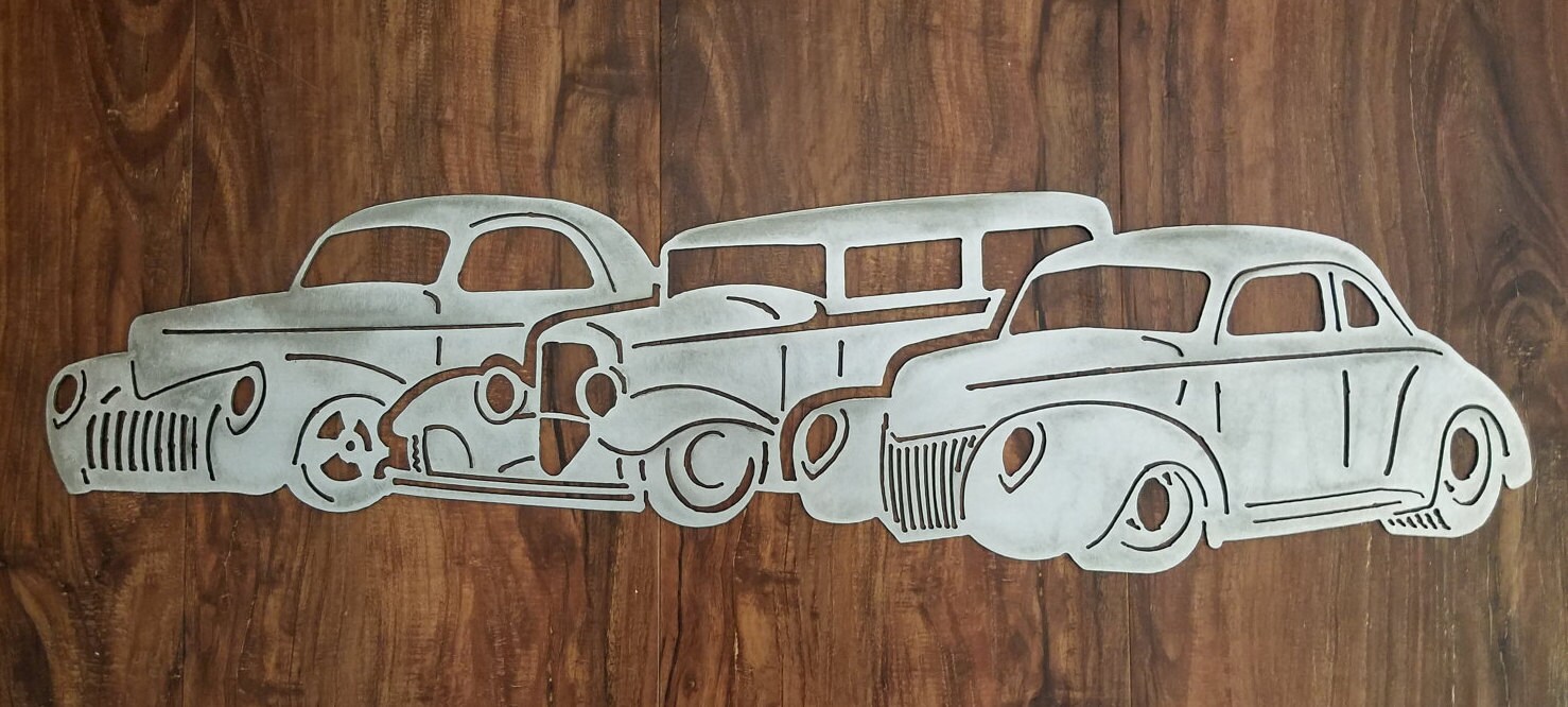 Classic Ford Hot Rod Metal Art - Etsy