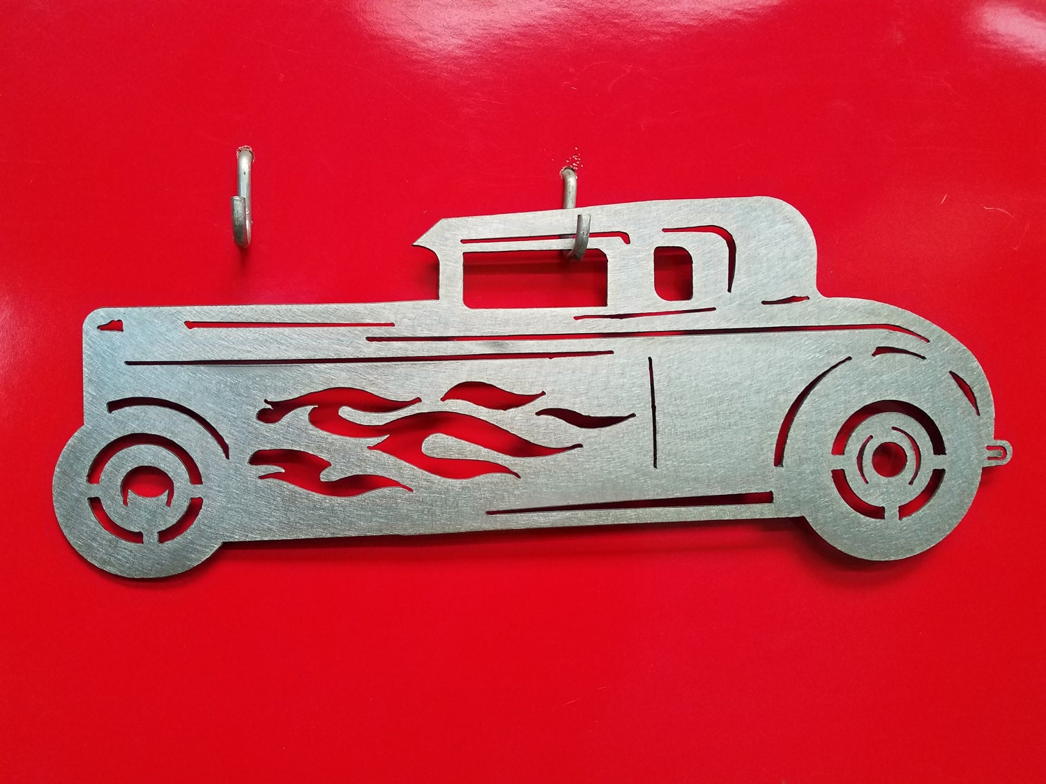 Flamed Hot Rod Metal Art - Etsy