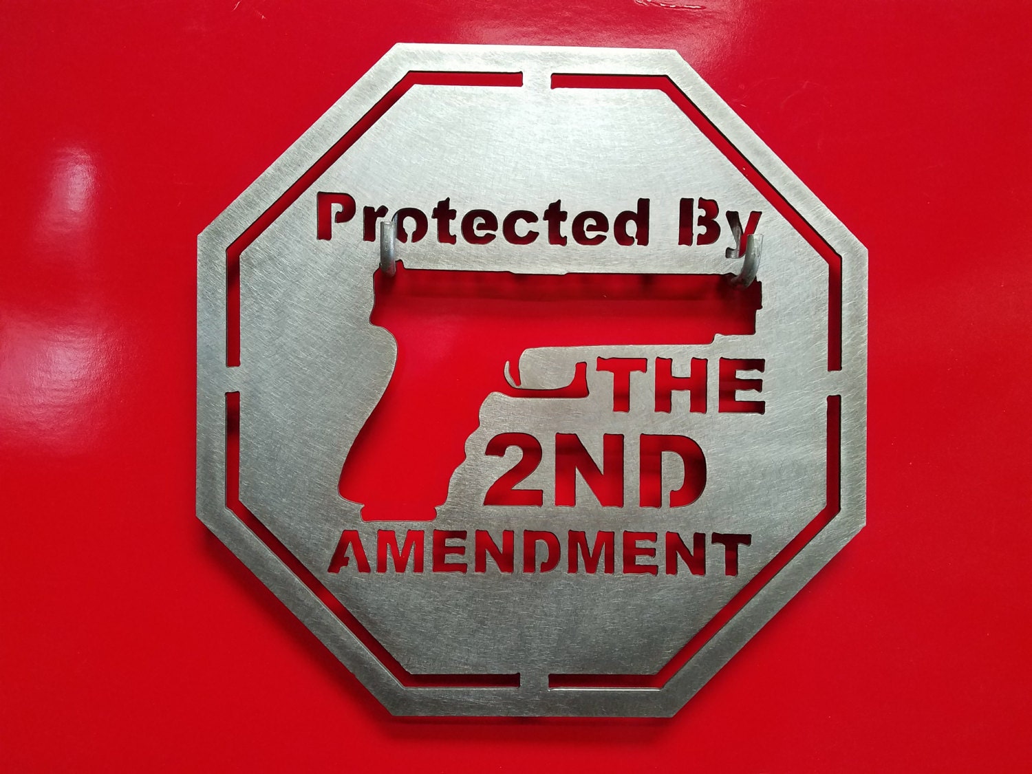 Protected by the 2nd Amendment Security Sign - Etsy