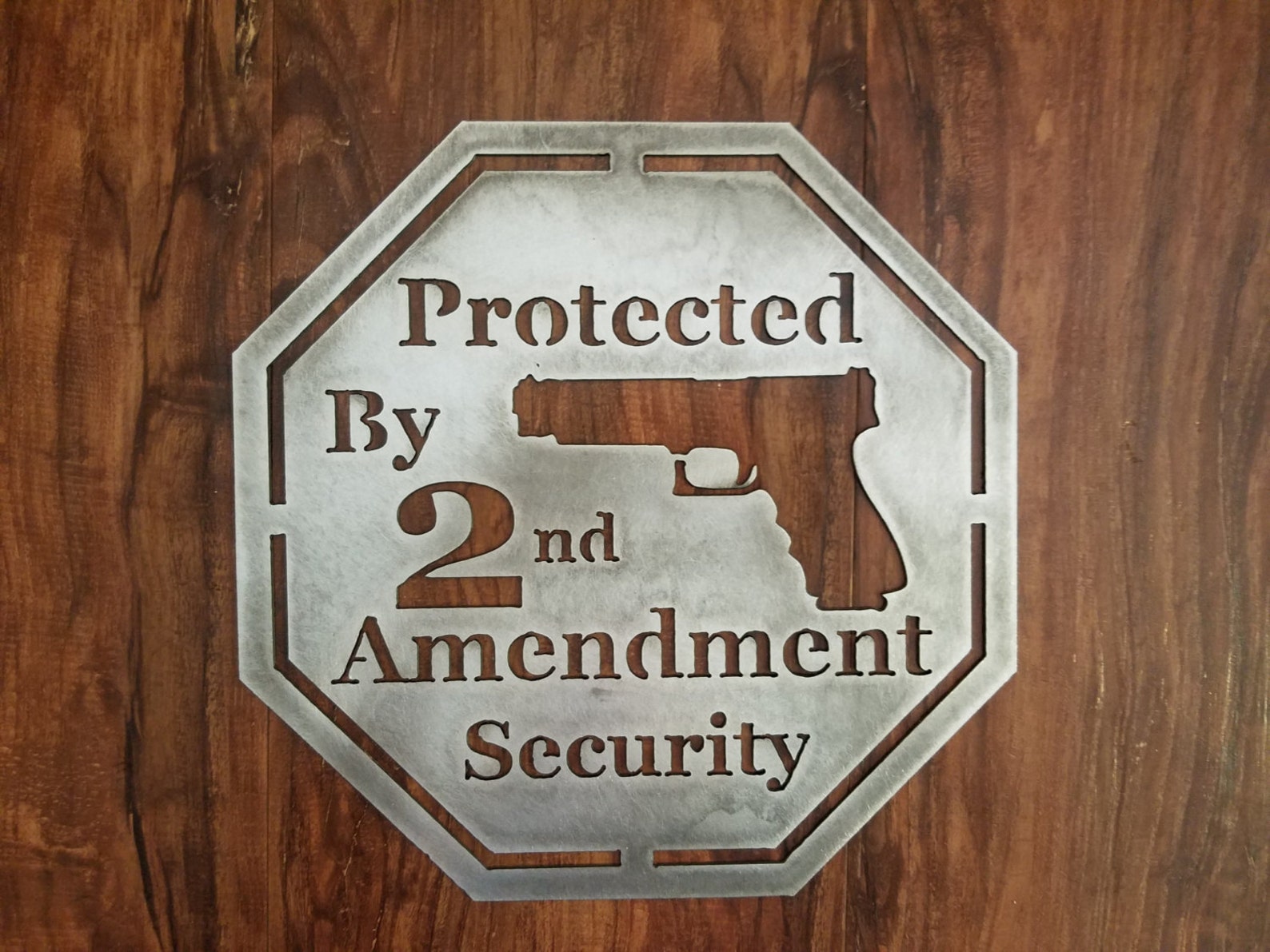 Protected by the 2nd Amendment Metal Art Security Sign - Etsy