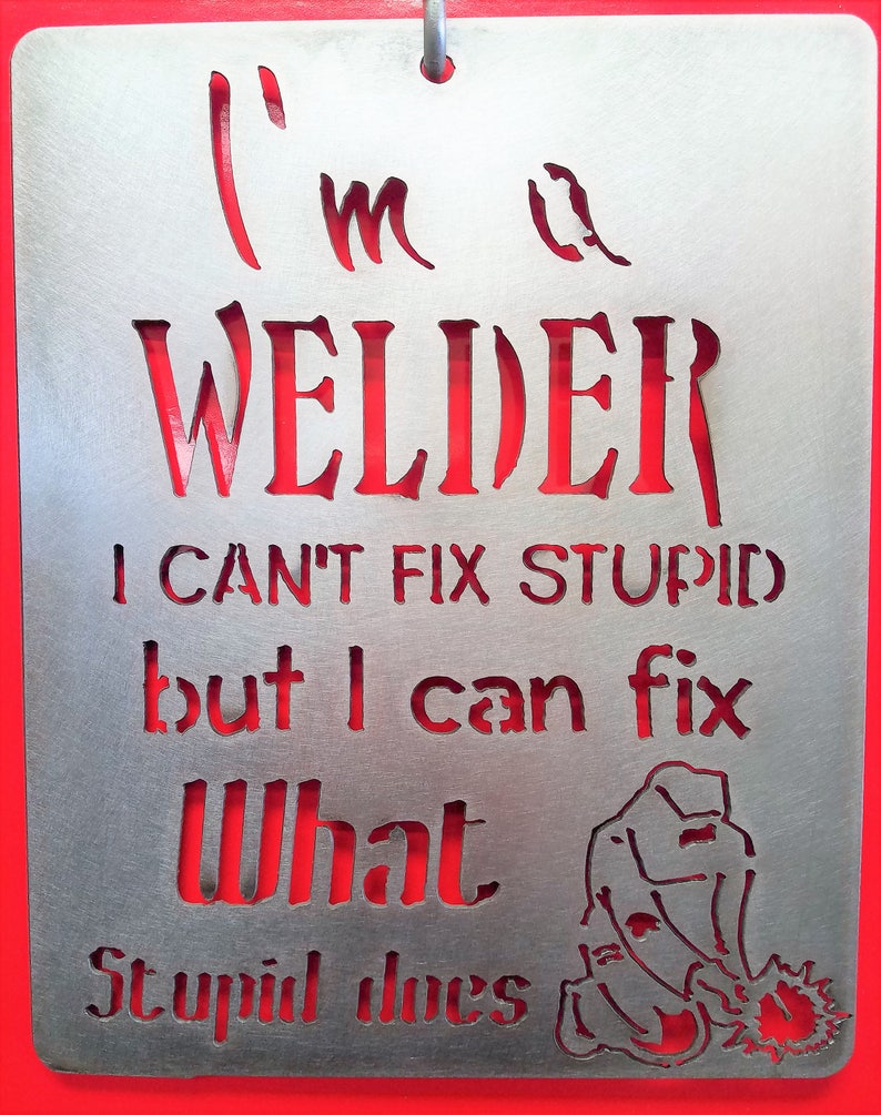 Welder Metal Sign - Etsy