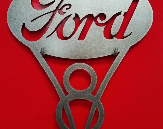 Ford V8 Metal Art - Etsy