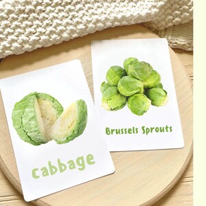 VEGETABLES (real Pictures) 24 Montessori Cards • Flash Cards ...