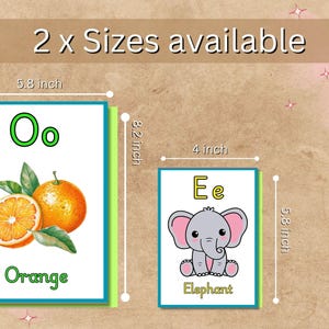 Alphabet Cards Montessori Learning Materials for Homeschool, Preschool ...