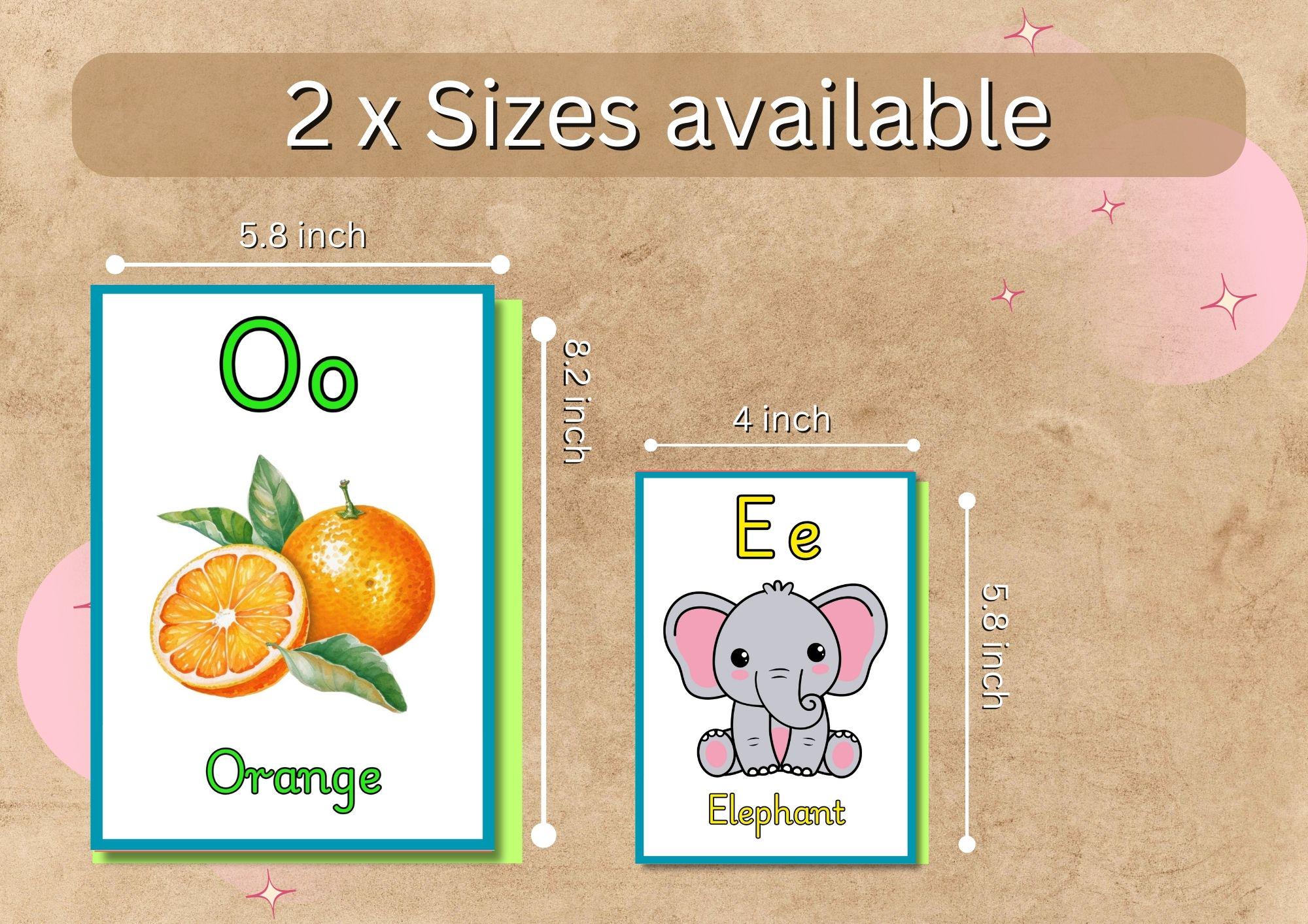 Alphabet Cards Montessori Learning Materials for Homeschool, Preschool ...