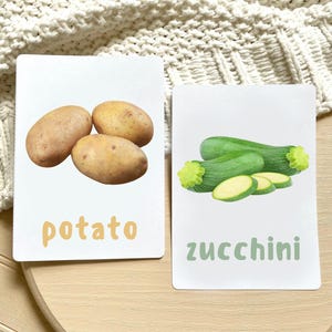 VEGETABLES (real Pictures) 24 Montessori Cards • Flash Cards ...
