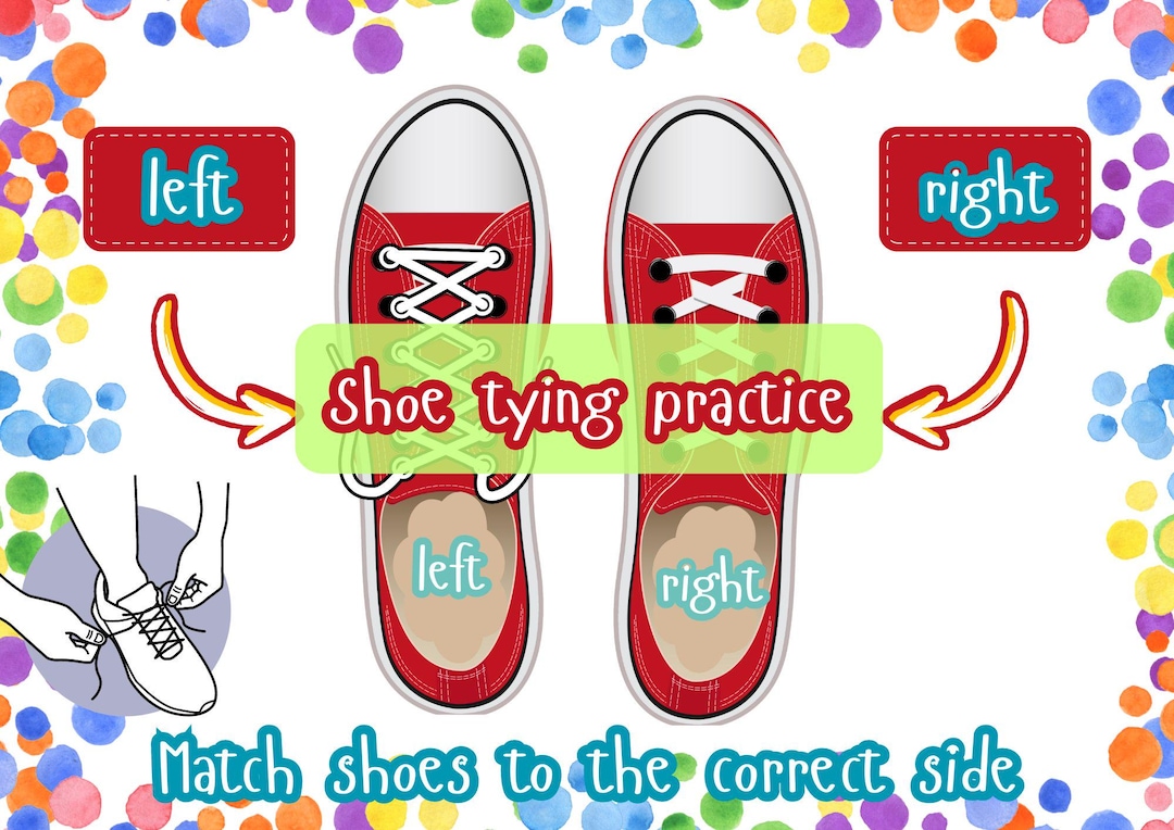 Shoe Tying Practice for Kids Fine Motor Skills Preschool Printables ...