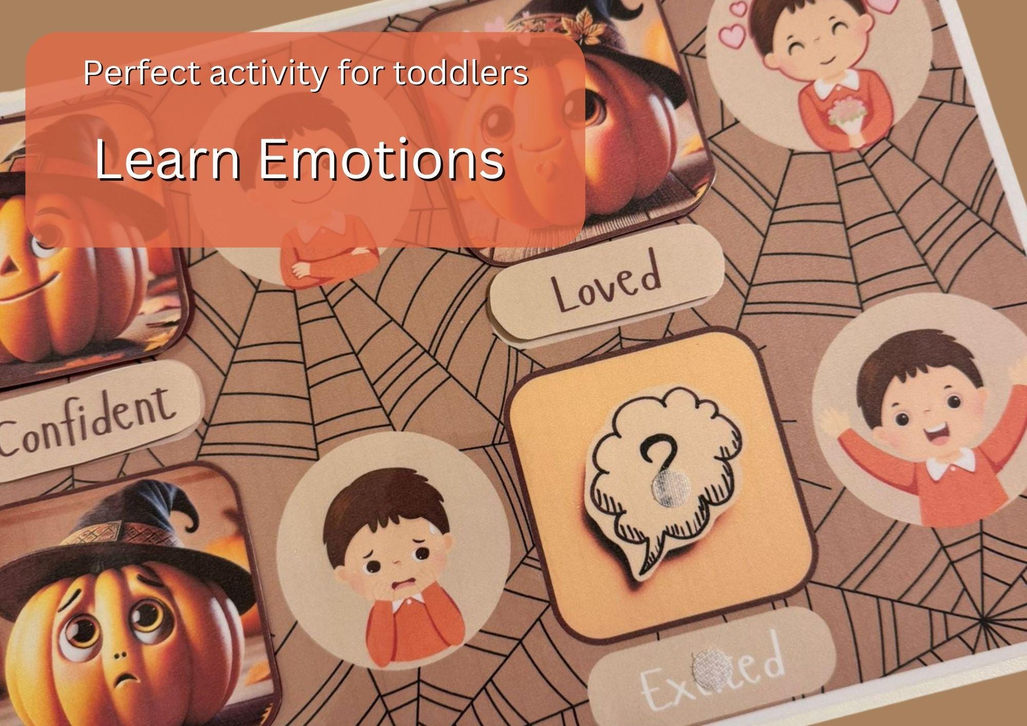 Emotions Flashcards Feelings Matching Game, Emotions Cards Toddler ...