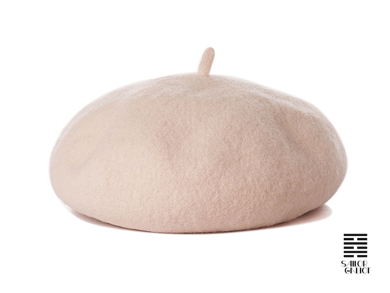 Beret | White | Wool | Mushroom Beret | Berets for Women | Beret Hats ...