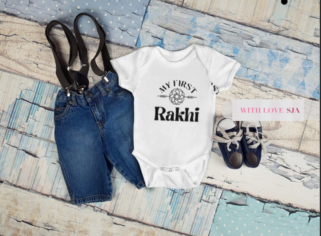 Infant Bodysuit Raksha Bandhan Gift Customized Indian Rakhi for Brother ...