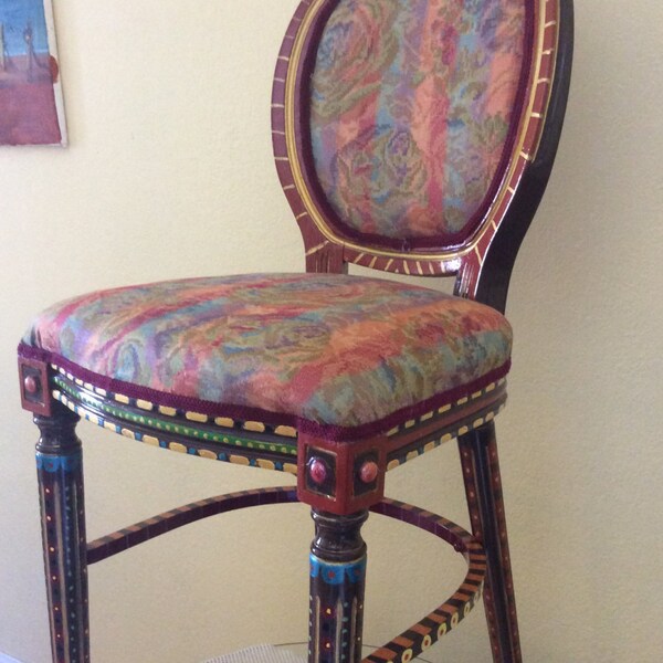 Hand Painted Chair - Etsy