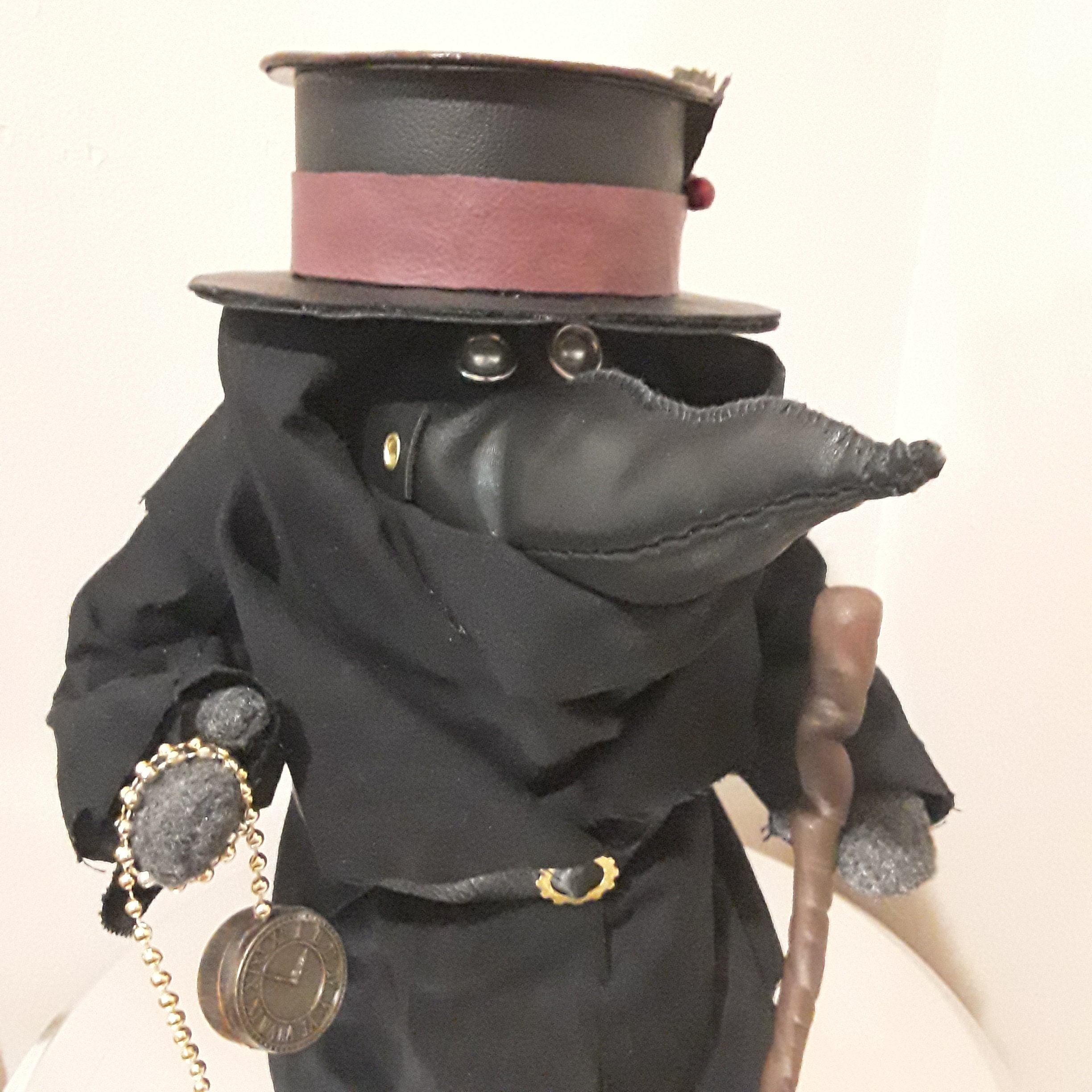 BIG Plague Doctor Sculpture / Soft Plush Dark and Creepy Gift ...