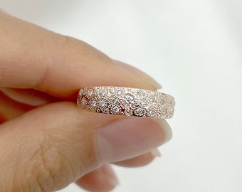 Simple Diamond Wedding Band - Etsy